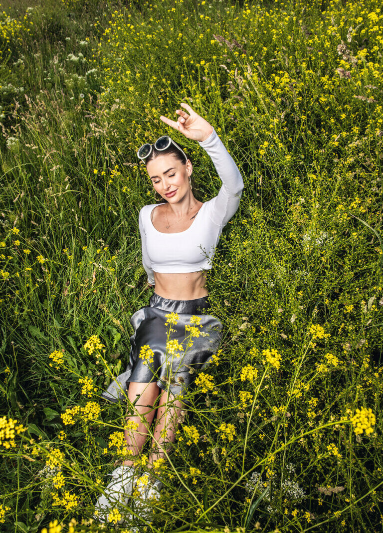 Anna Sulc během focení k rozhovoru pro Forbes, foto Michael Tomeš